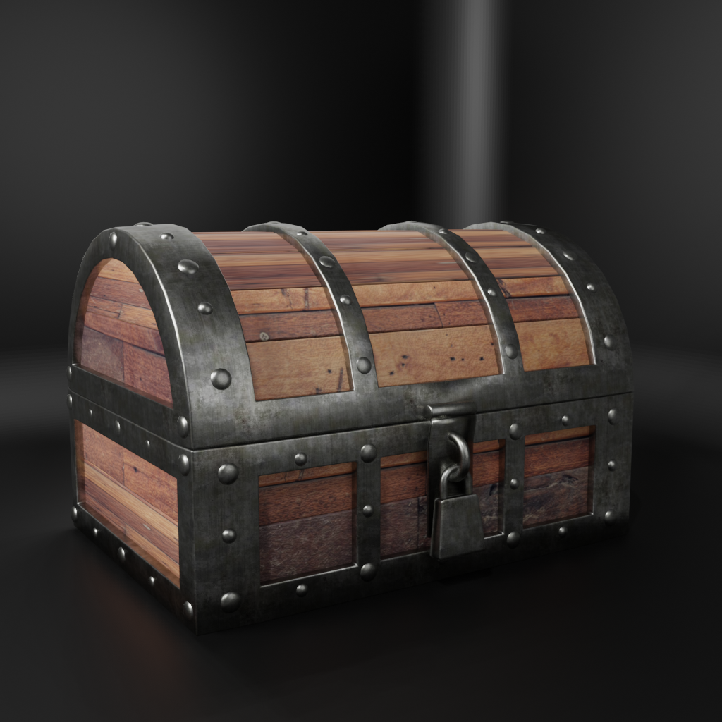 Treasure Chest | FREE Containers models | BlenderKit