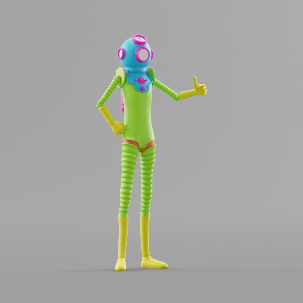 Diver | FREE Children models | BlenderKit