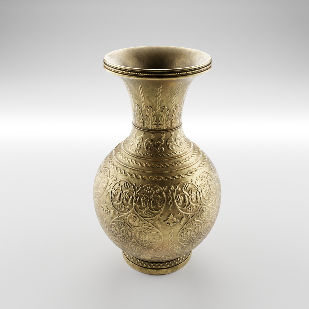 Small ceramic glossy vase decoration | Vases models | BlenderKit