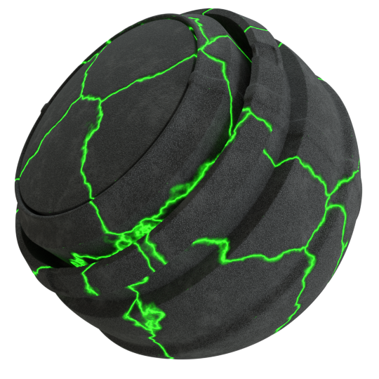 Blacktop Asphalt With Emissive Cracks | FREE 3D concrete materials ...