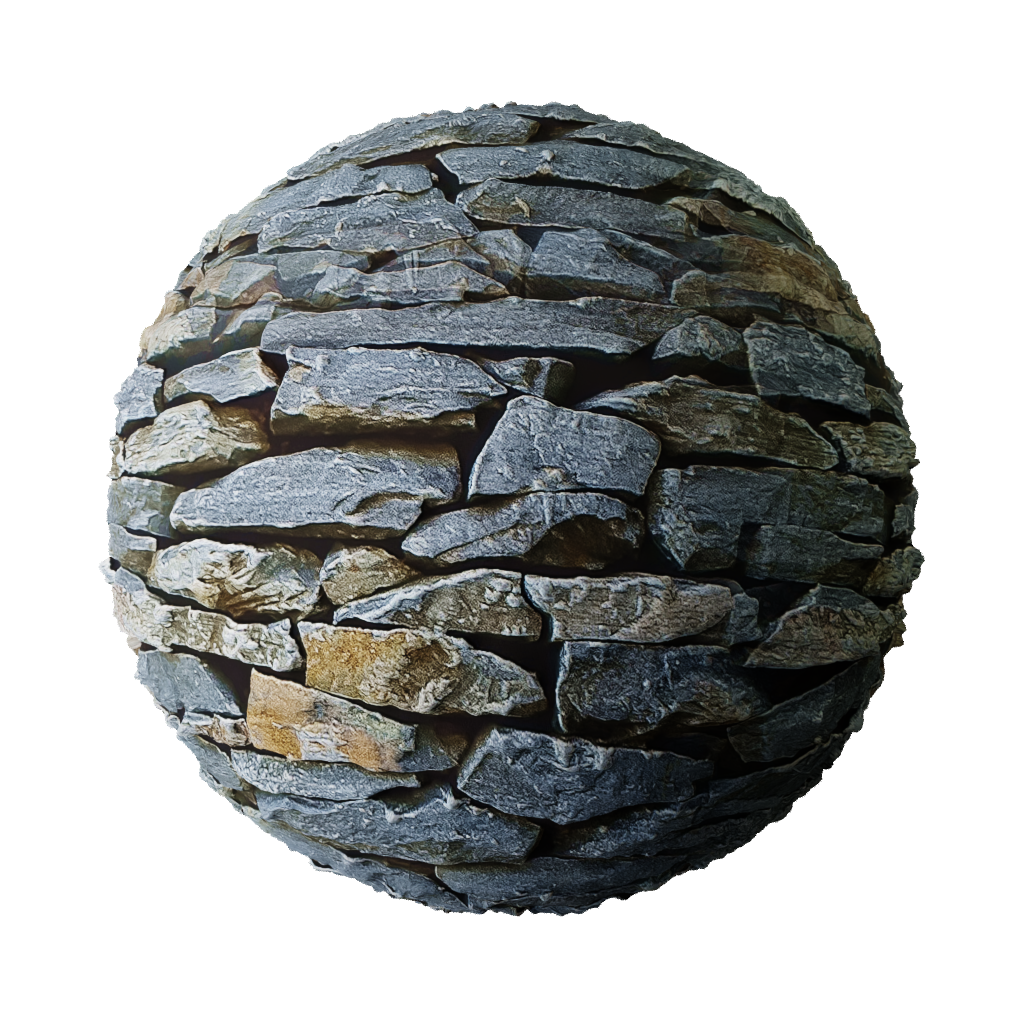 Dry Stone Wall | FREE stone materials | BlenderKit
