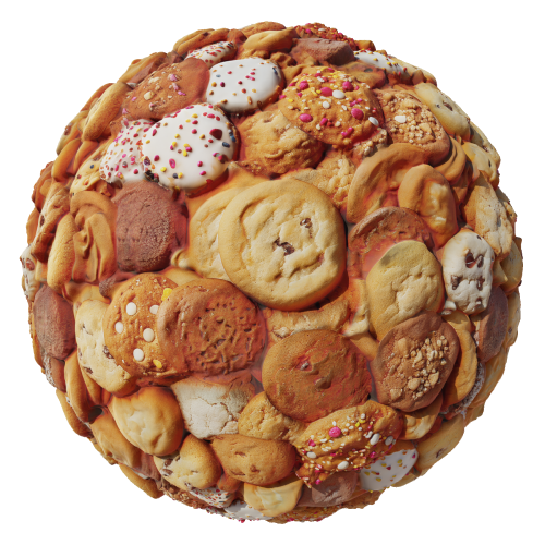 Pile of Cookies | FREE food materials | BlenderKit