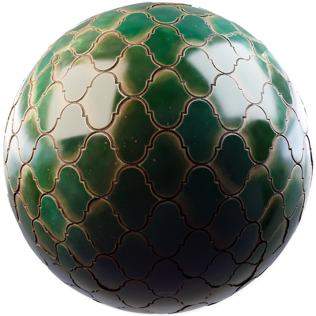 Green ceramic tiles | FREE ceramic materials | BlenderKit