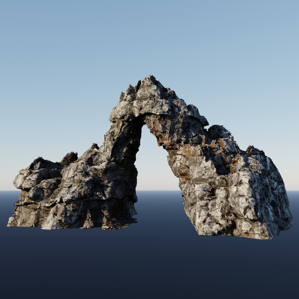 Rugged Rock Formation | Environment Elements models | BlenderKit