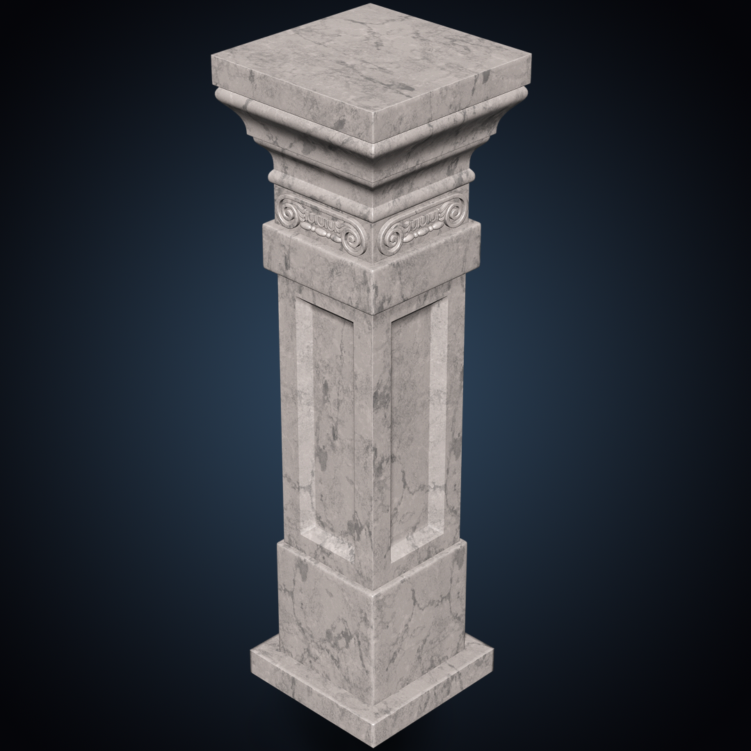Simple Column | Architectural Structures models | BlenderKit