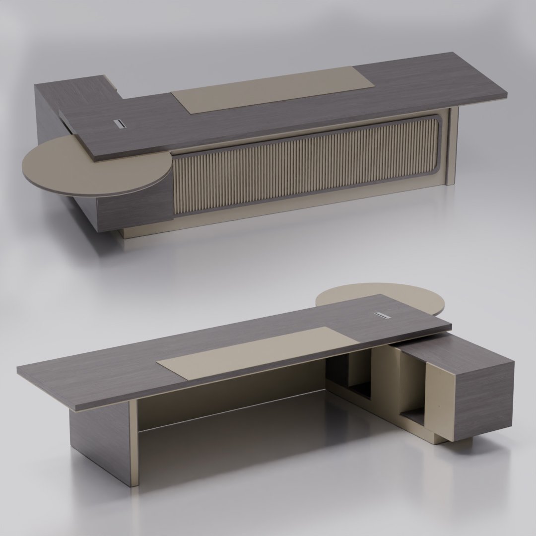 Executive office desk | Desks models | BlenderKit