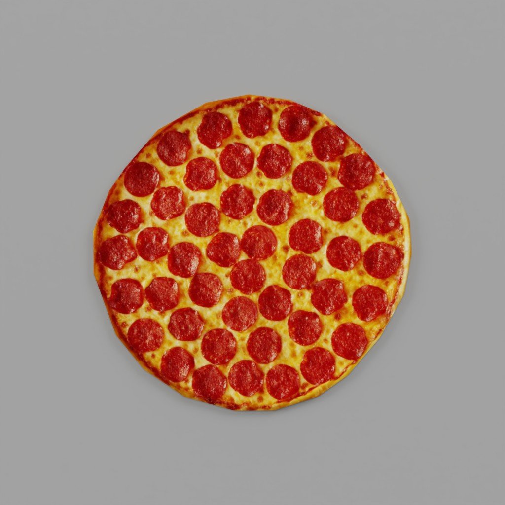 Pizzas Chorizo | Food models | BlenderKit