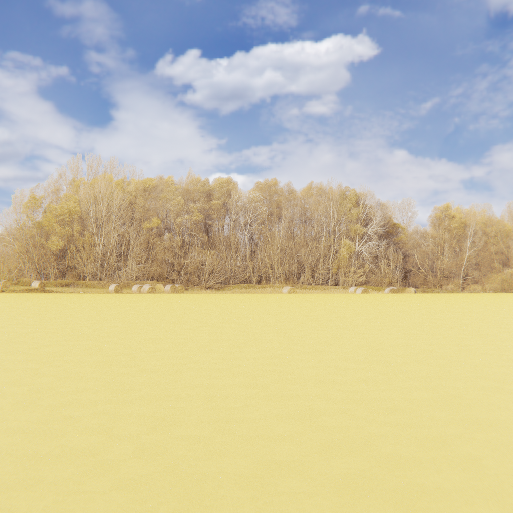 BlenderKit | Download the FREE Treeline of Autumn Backdrop 001 model