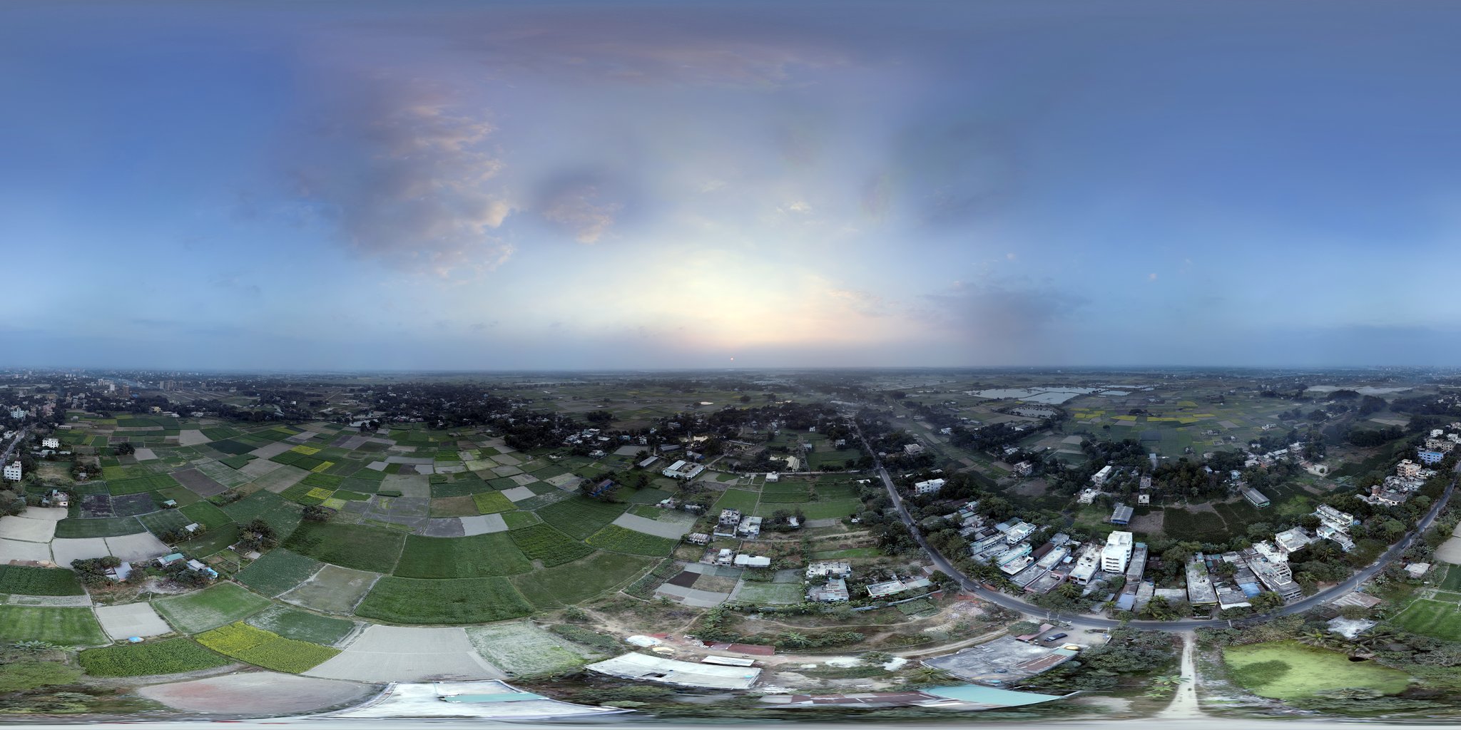 Aerial View of Rural Landscapes | Landscapes HDRis | BlenderKit