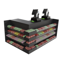 Cashier L | Shopping / Retail models | BlenderKit