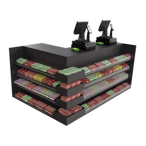 Cashier L | Shopping / Retail models | BlenderKit