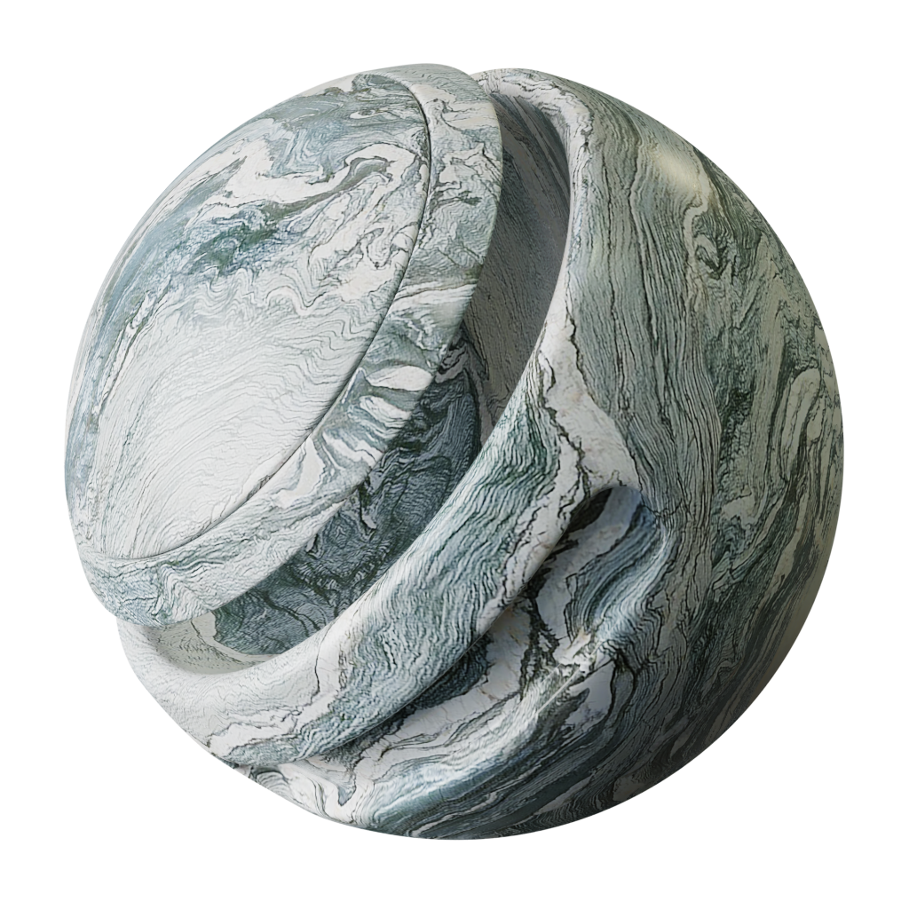 Blue Marble - Iconic Cipollino | FREE marble materials | BlenderKit