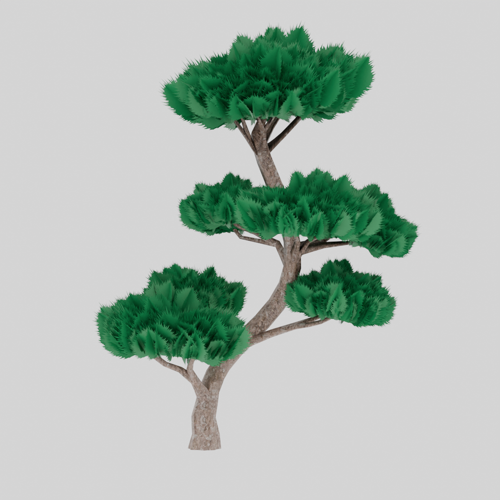 Stylized Pine Tree | FREE Trees models | BlenderKit