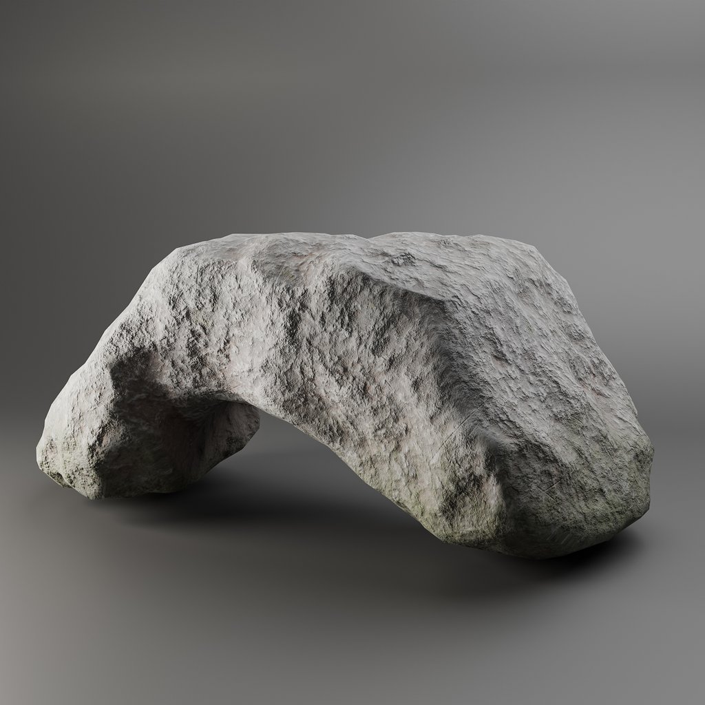Low Poly Rock | Nature models | BlenderKit