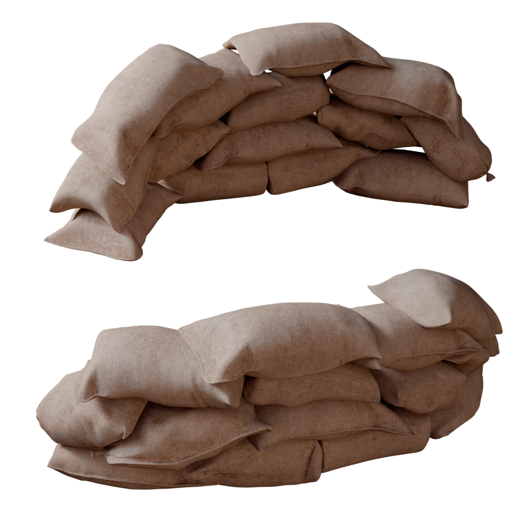 SandBags | Urban Environment models | BlenderKit