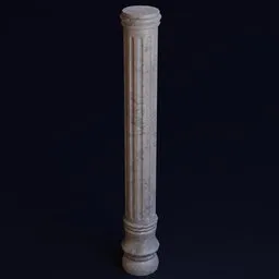 Column-02 | FREE 3D Molding / Carving models | BlenderKit