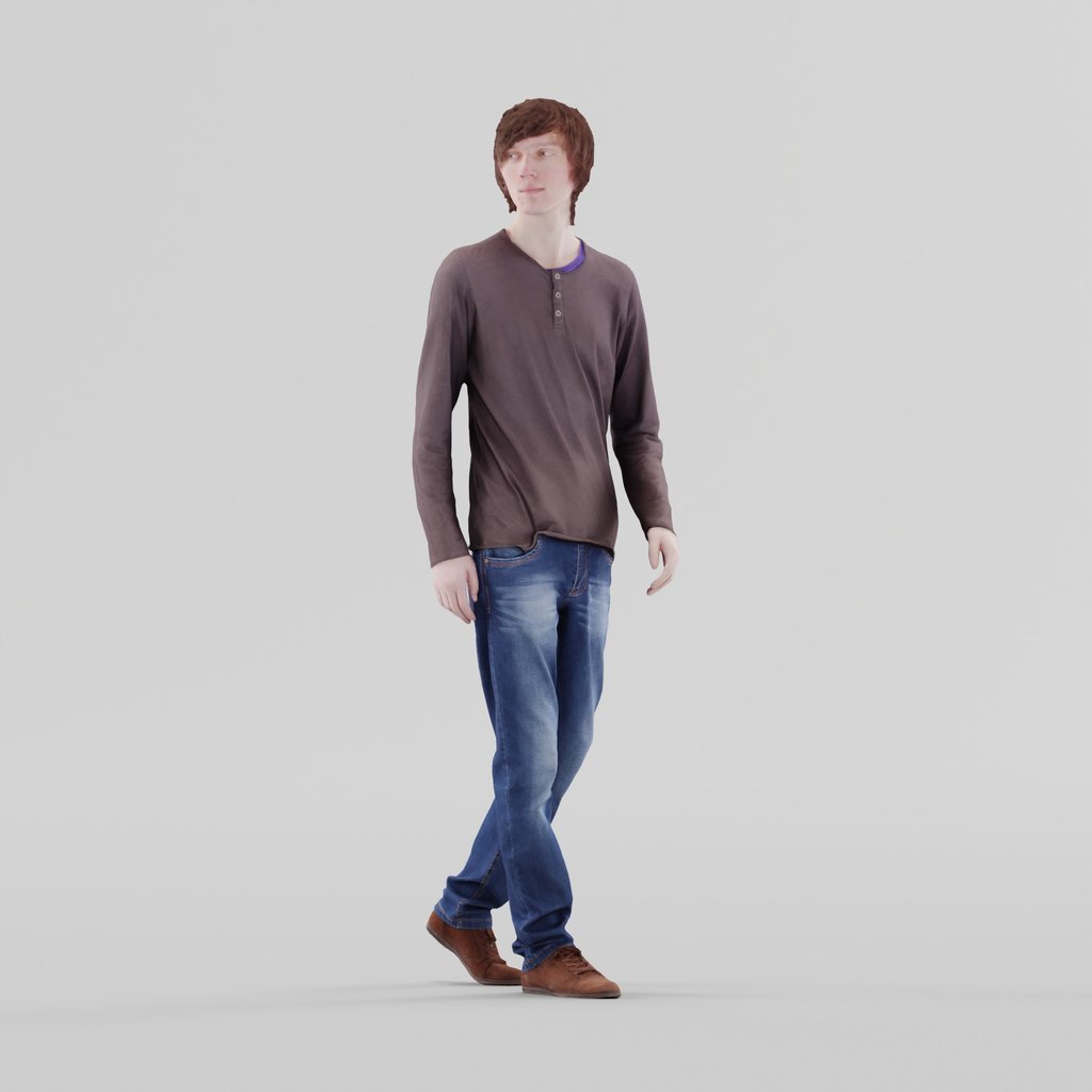 Guy Walking | Men models | BlenderKit