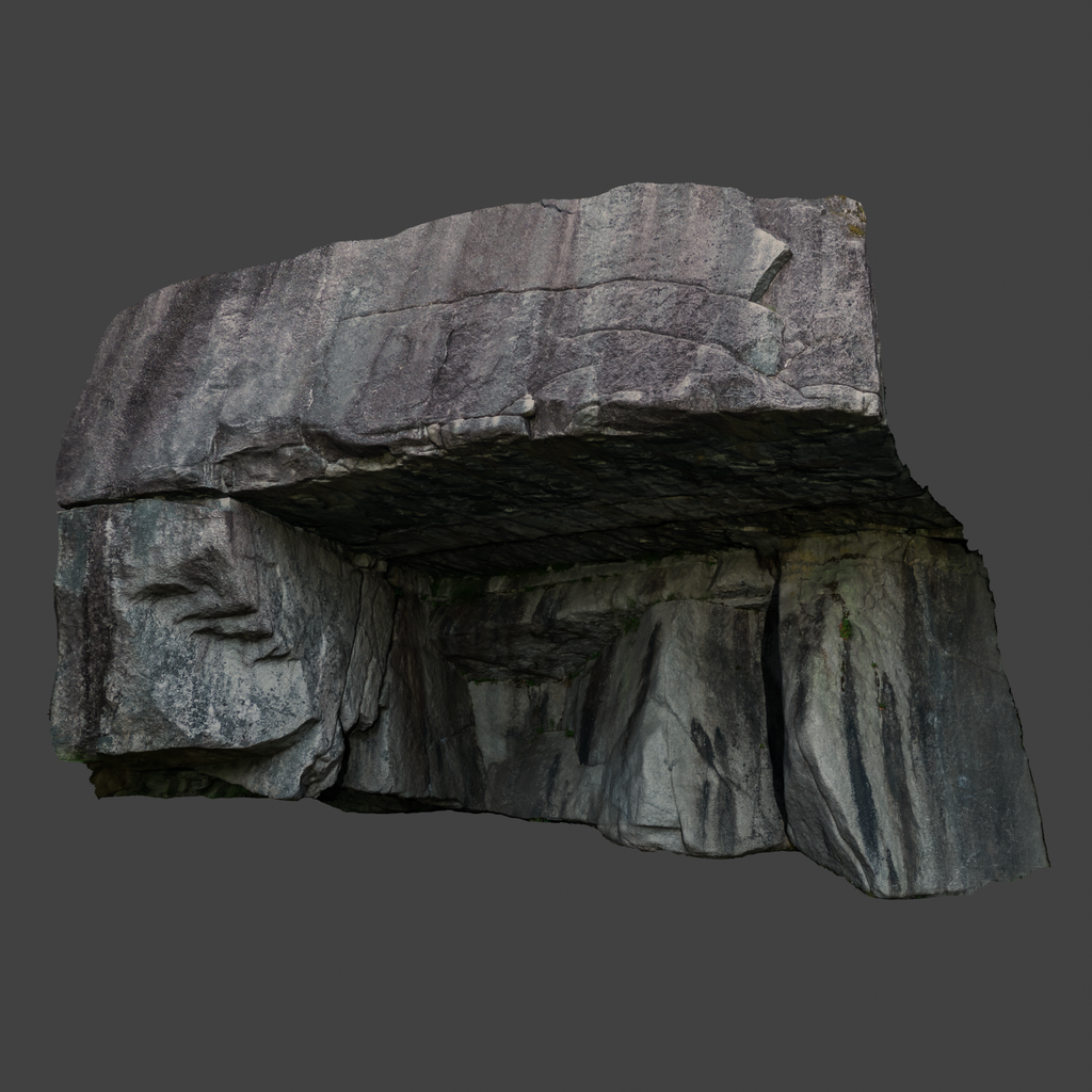 Rock Cliff Overhang Sec1 | Environment Elements models | BlenderKit
