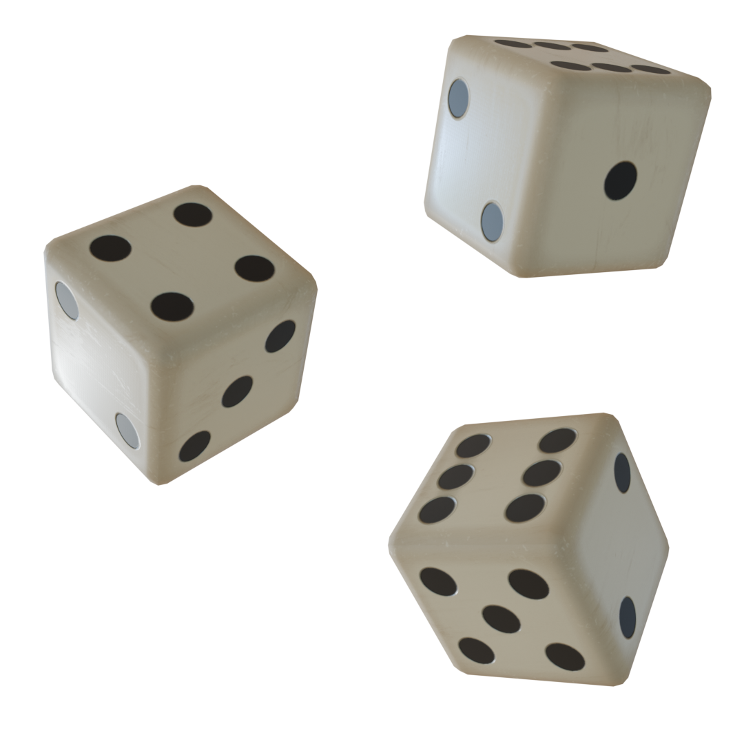 Classic Dice Set | Interior Decorations models | BlenderKit