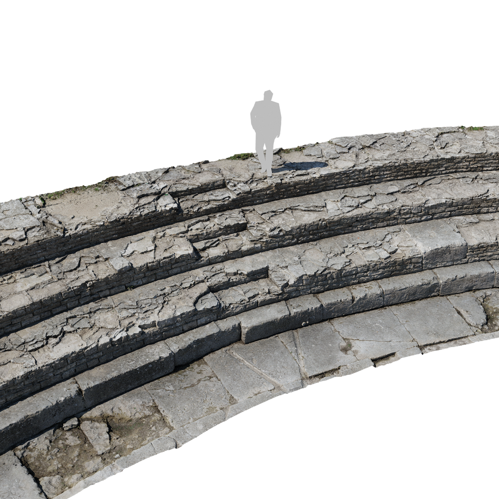 Medieval Stone Steps PBR Scan | Historic Buildings models | BlenderKit