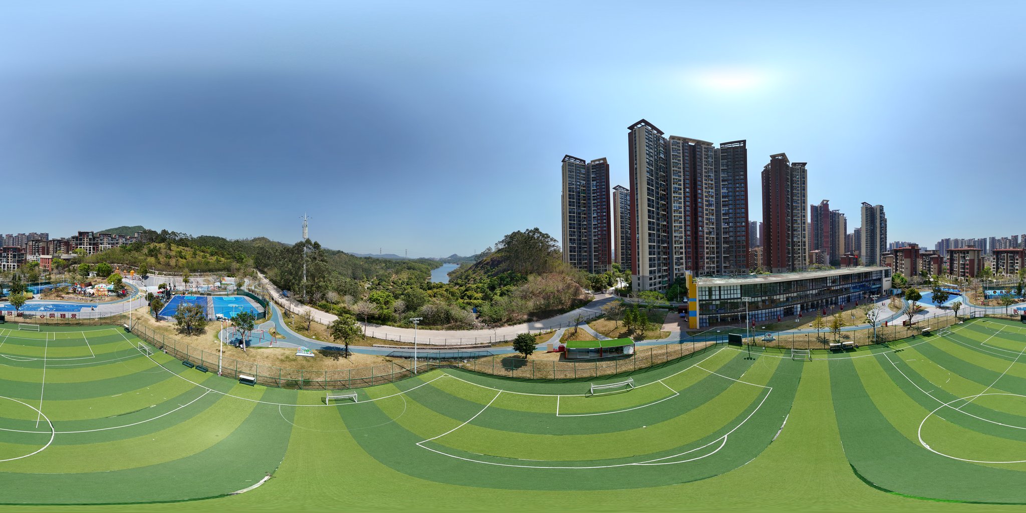 Football field Highsky | Sports HDRis | BlenderKit