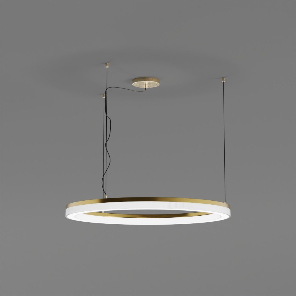 BlenderKit | Download the FREE Glass ceiling light IdealLux Crown model