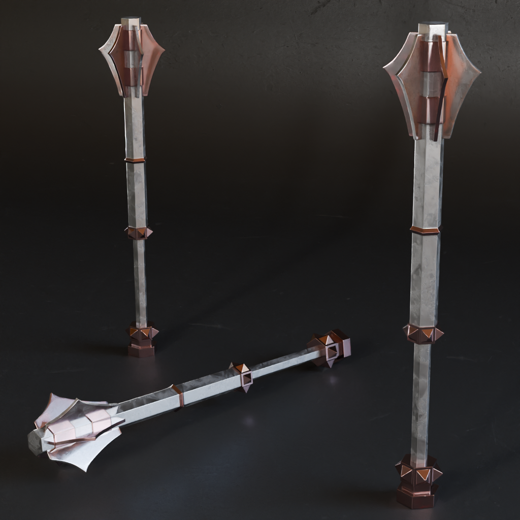 MK BaseMesh mace-49 | Historical Weapons models | BlenderKit
