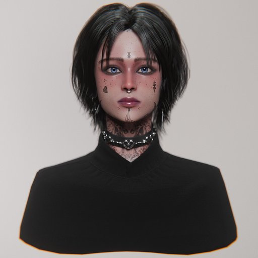 Shiro Anime Character | Women models | BlenderKit