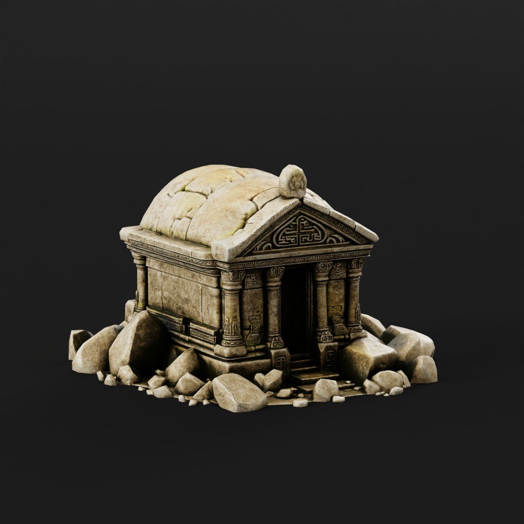 Stone Temple Ruin | Historic Buildings models | BlenderKit