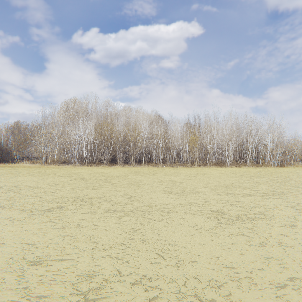 Treeline of Autumn Backdrop 004 | FREE Trees models | BlenderKit
