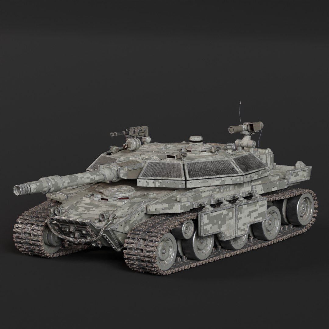 Tank concept | Military Vehicles models | BlenderKit