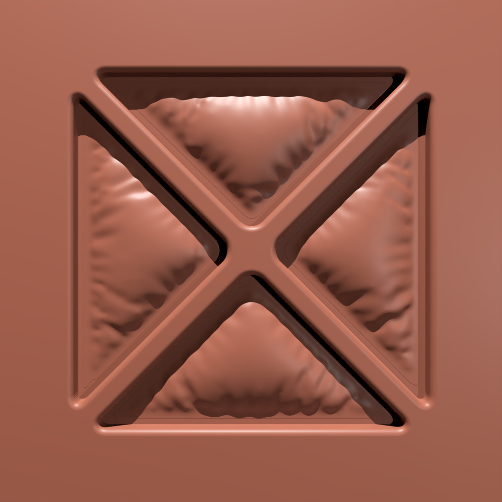 Padded Grid Brush - 01 | FREE industrial brushes | BlenderKit