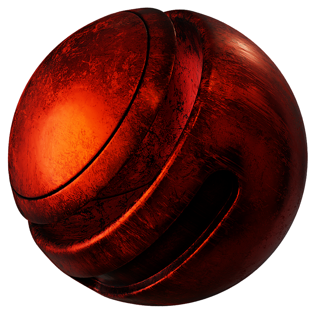 Metal Red Invert | FREE metal materials | BlenderKit