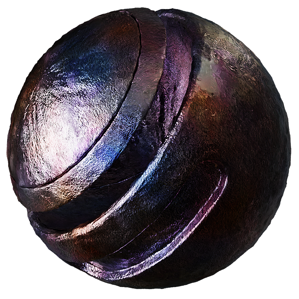 Metal Rust Purple Foil | FREE metal materials | BlenderKit