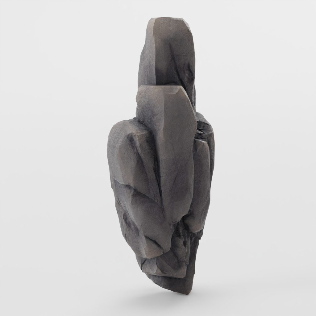 Stone Cliff Formation Dark | Terrains models | BlenderKit