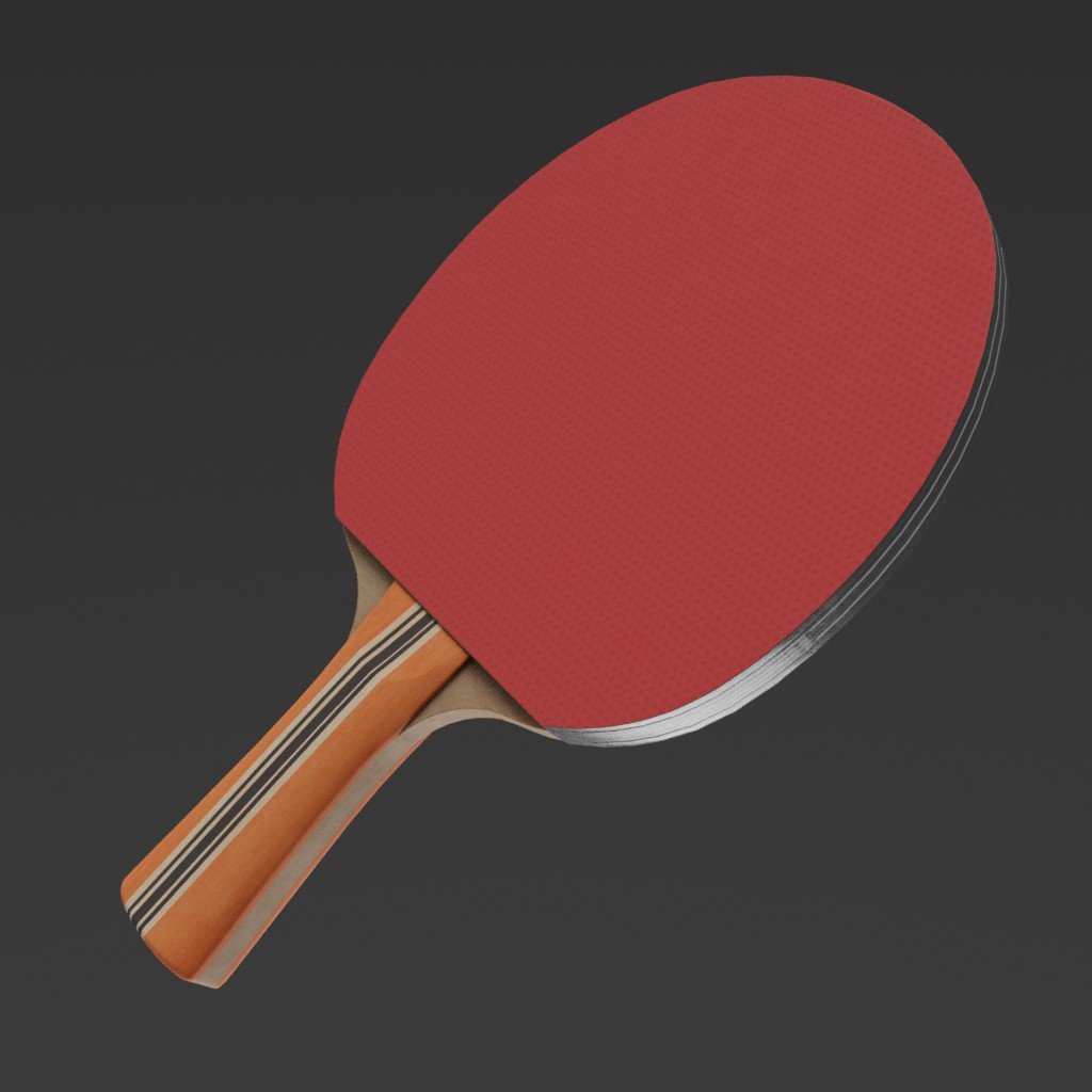 Table Tennis Racket | Sport models | BlenderKit