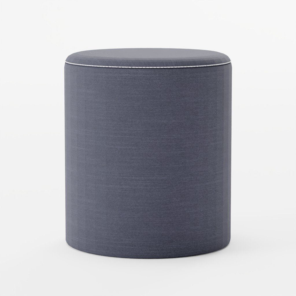 Blue pouf | FREE Poufs models | BlenderKit