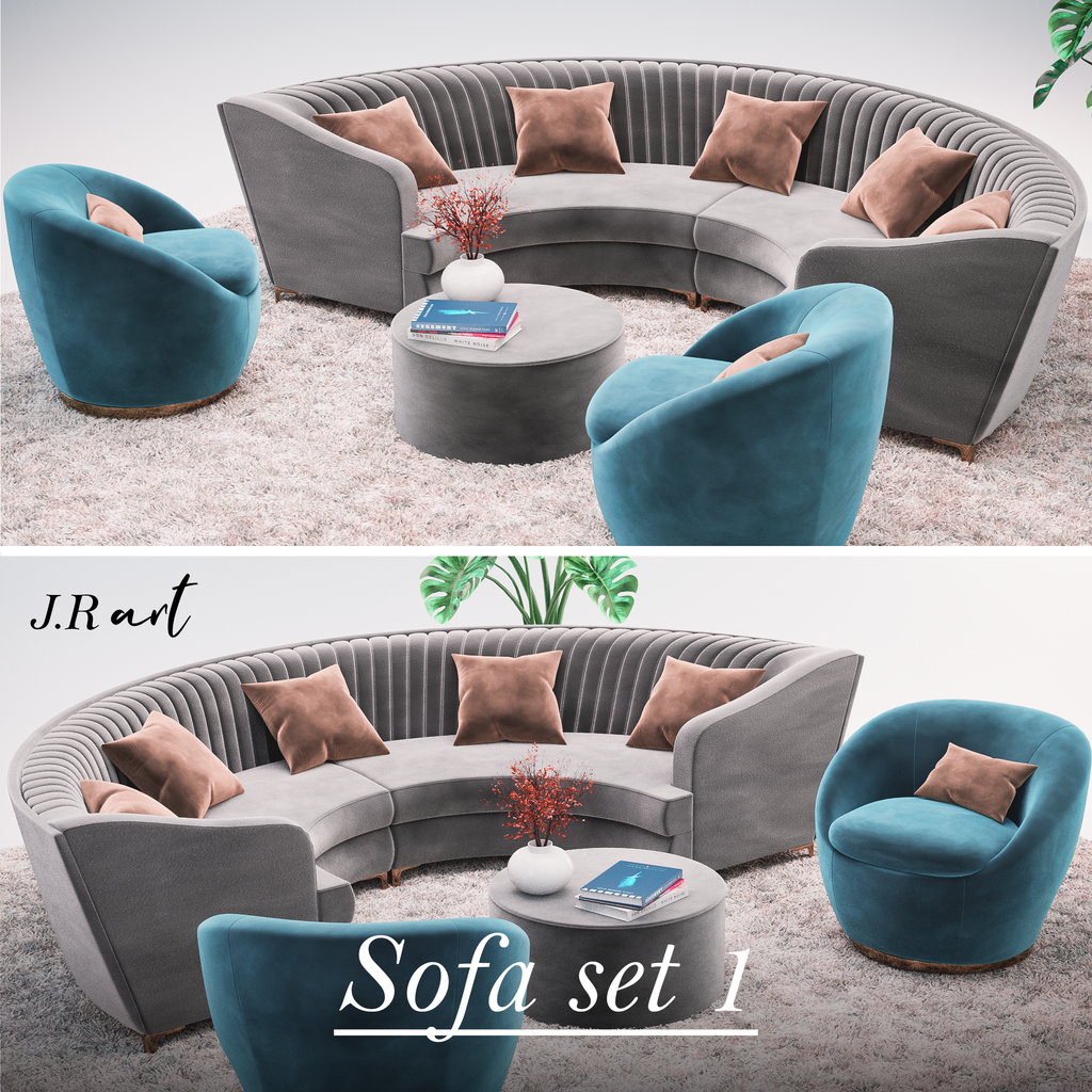 Sofa kit one | FREE Sofas models | BlenderKit