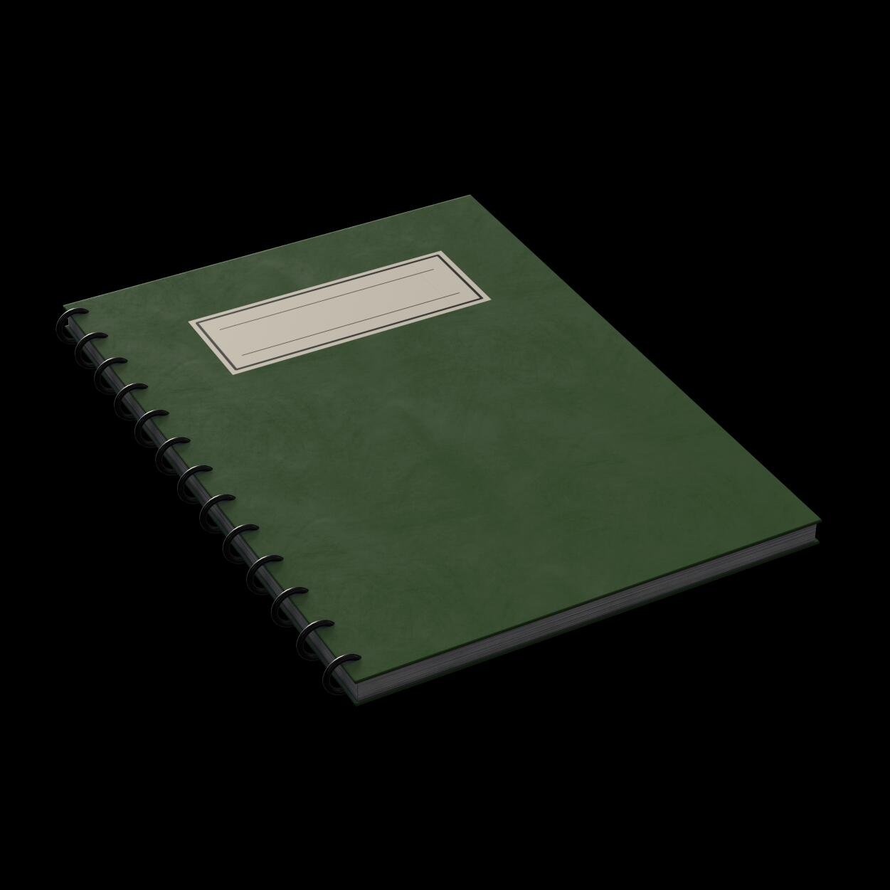 Green Folder Book | FREE Books models | BlenderKit
