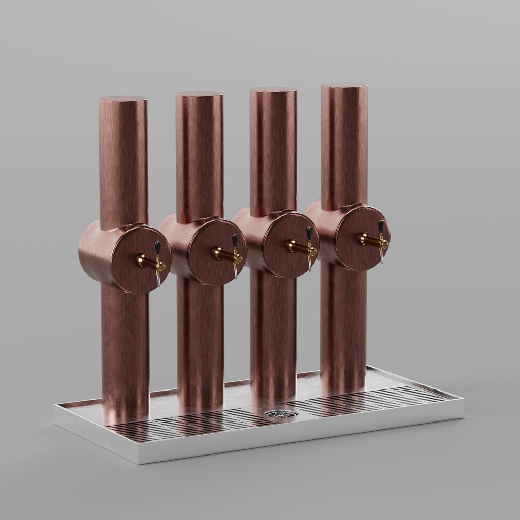 Draft Beer Tower | Restaurant / Bar models | BlenderKit
