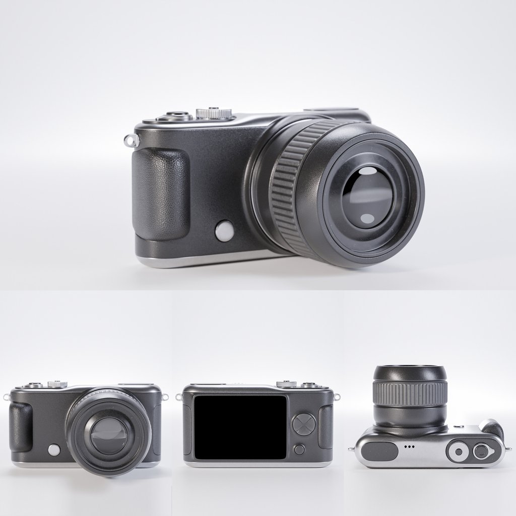 Pocket digital mirrorless camera | Photography models | BlenderKit