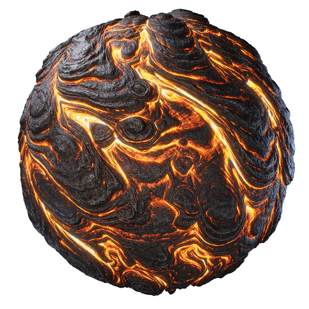 Vulcanic Lava | FREE ground materials | BlenderKit