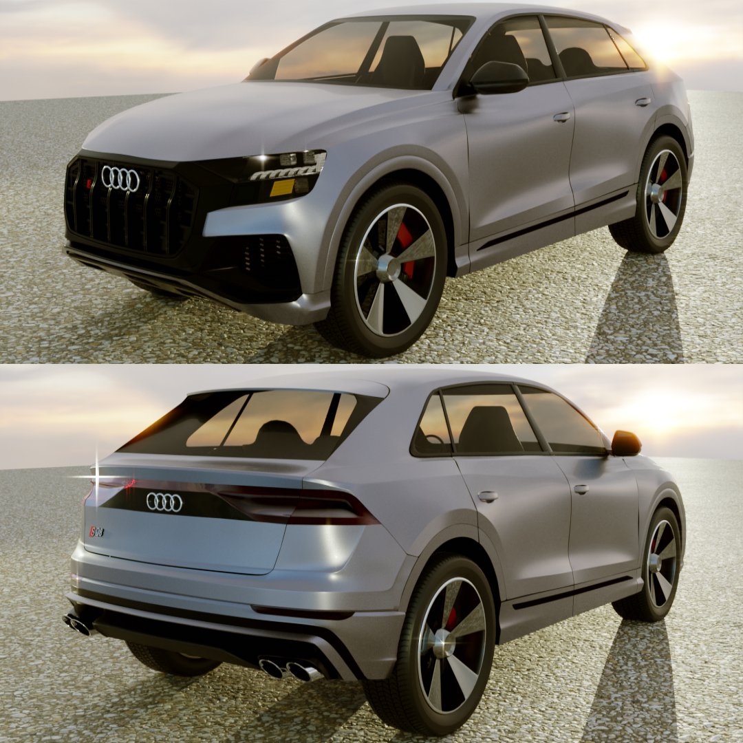 Audi SQ8 SUV | Luxury Cars models | BlenderKit