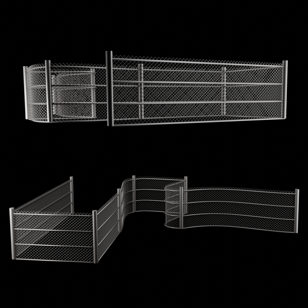 Procedural fence generator | FREE Architecture models | BlenderKit