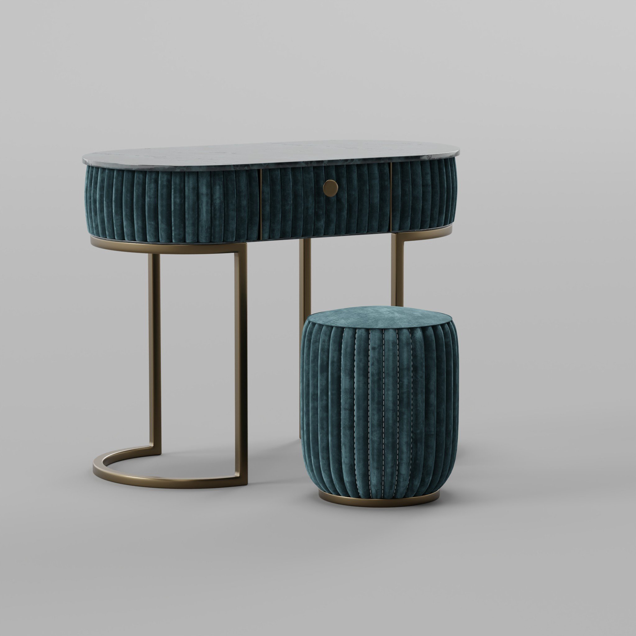 Velvet Dressing Table | FREE Dressing Tables models | BlenderKit
