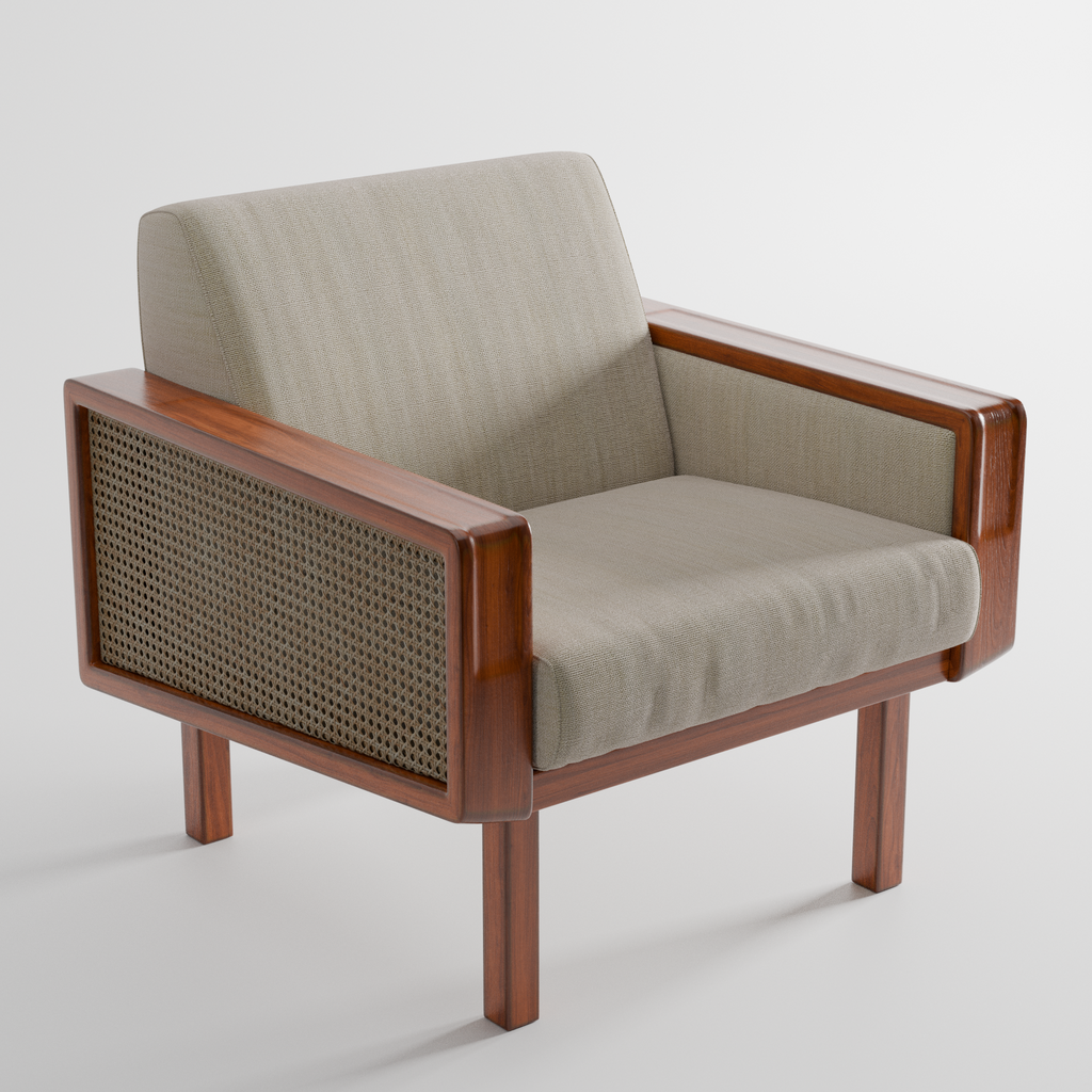 Vintage Brazil Chair | Armchairs models | BlenderKit