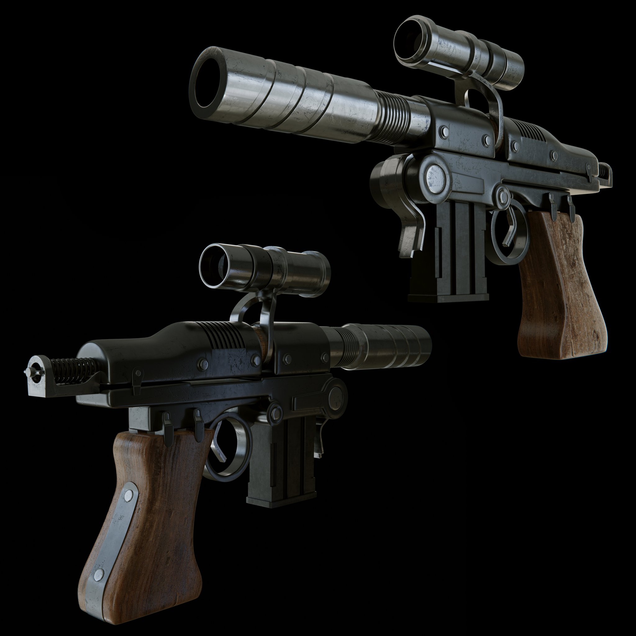 HB Gun 001 | Modern Weapons models | BlenderKit
