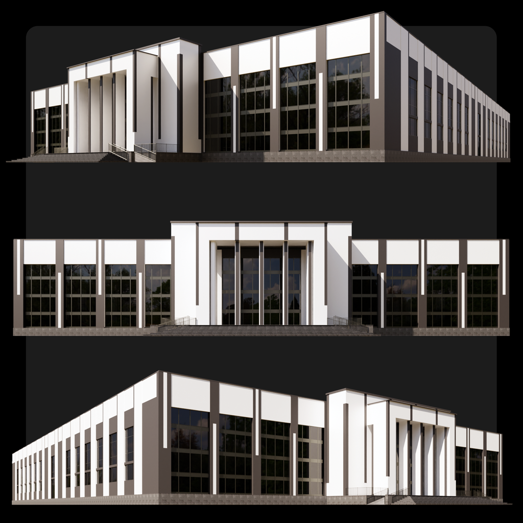 Sport Complex | FREE Commercial Buildings models | BlenderKit