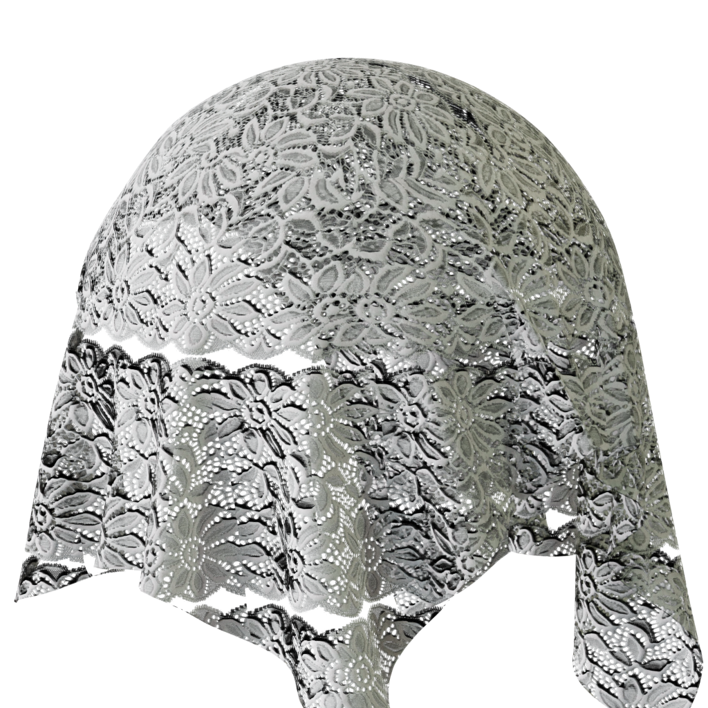 White stripe lace | FREE fabric materials | BlenderKit