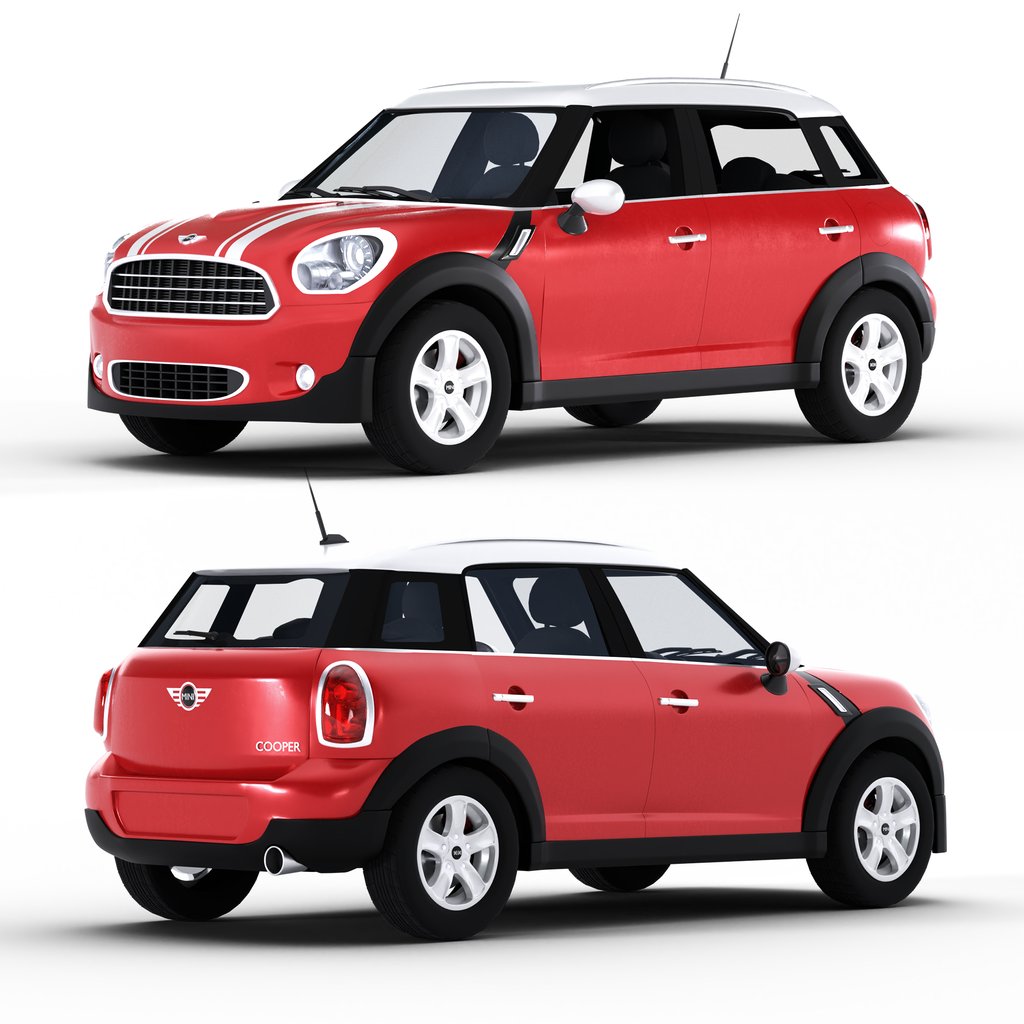 Mni Cooper car | Modern Cars models | BlenderKit